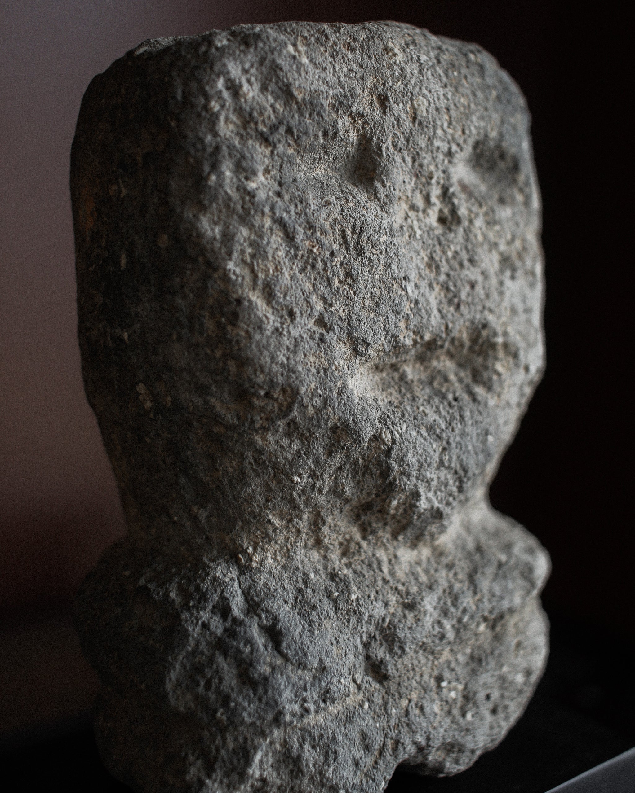 Gaulish Stone Idol Head on Stand – gallery elder